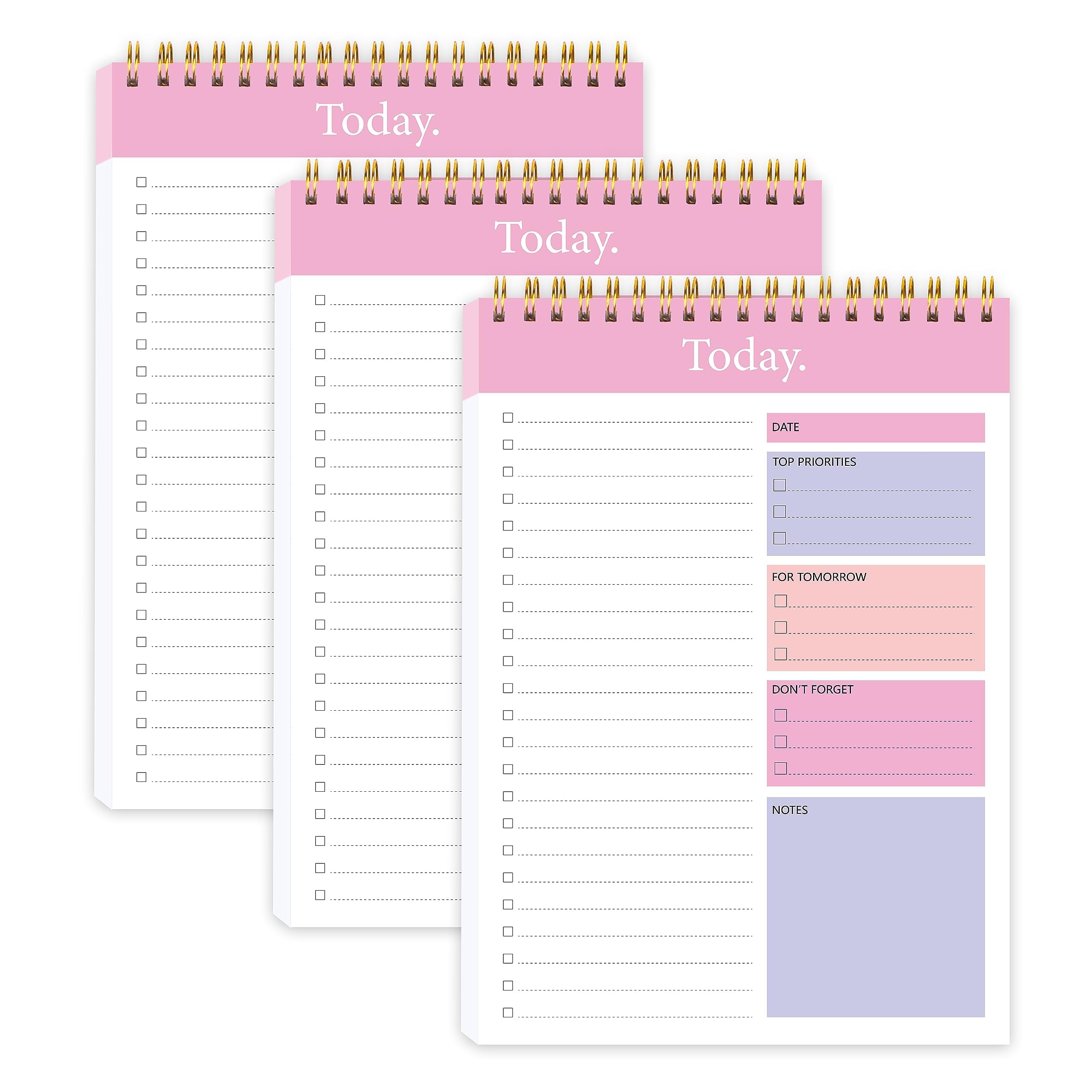 To Do List Daily Planner Notepad 52 Sheets 6.5"x 9.8" Task Planning Pad ...