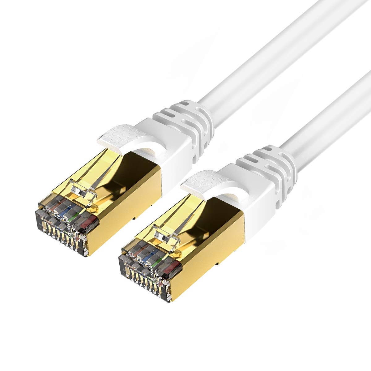 Veetop 20m/65ft CAT8 Ethernet Cable 40Gbps 2000Mhz High Speed Gigabit ...