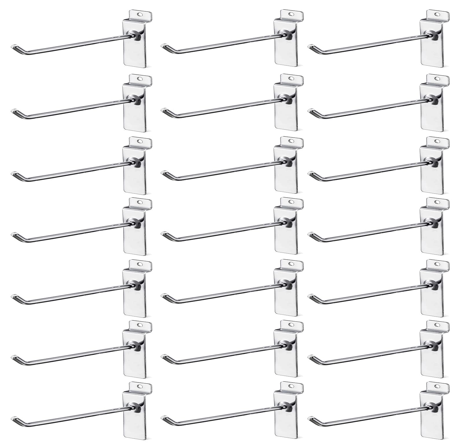 Nisorpa 100 Pcs Slatwall Hooks, 20cm/8 inch Slat Wall Display Hooks 4 ...