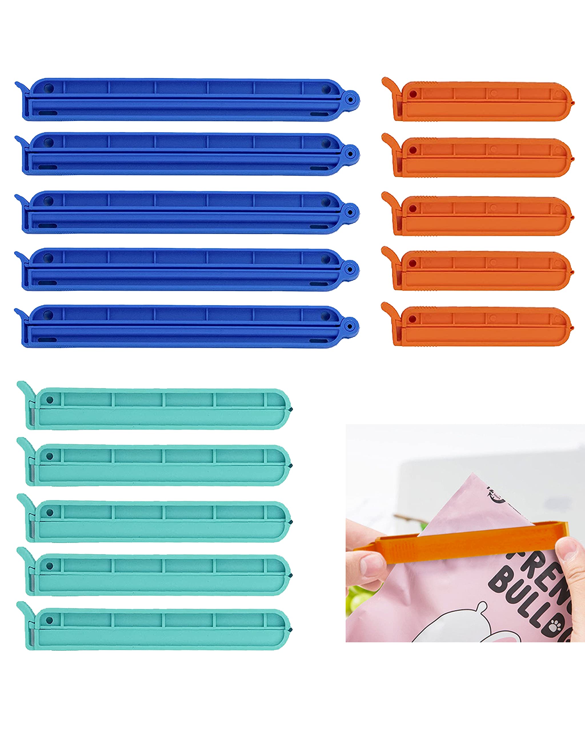 Food Bags Clips,Tunudi Food Clips Three different sizes and colors,food ...