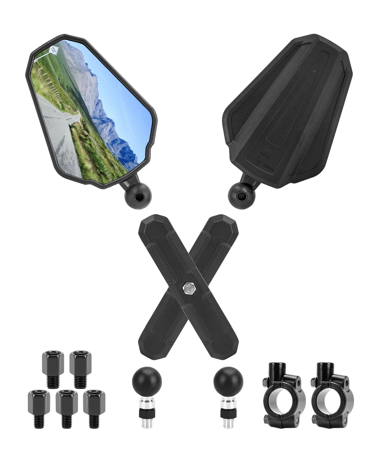 SUPAREE Motorcycle Mirrors Universal Motorcycle Rear View Mirrors ...