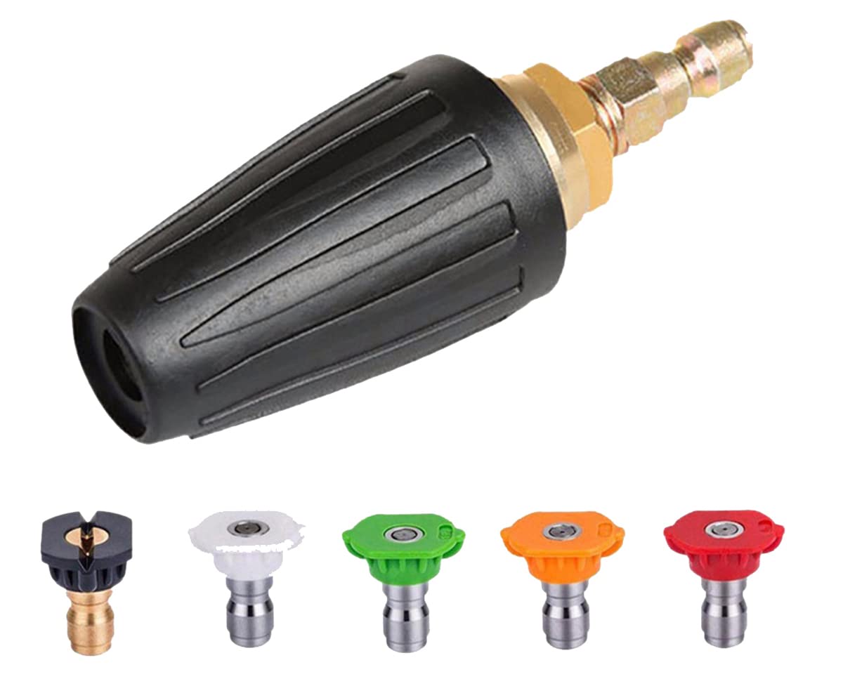 Rotating Turbo Nozzle for Pressure Washer 1/4" Quick Release Spray ...
