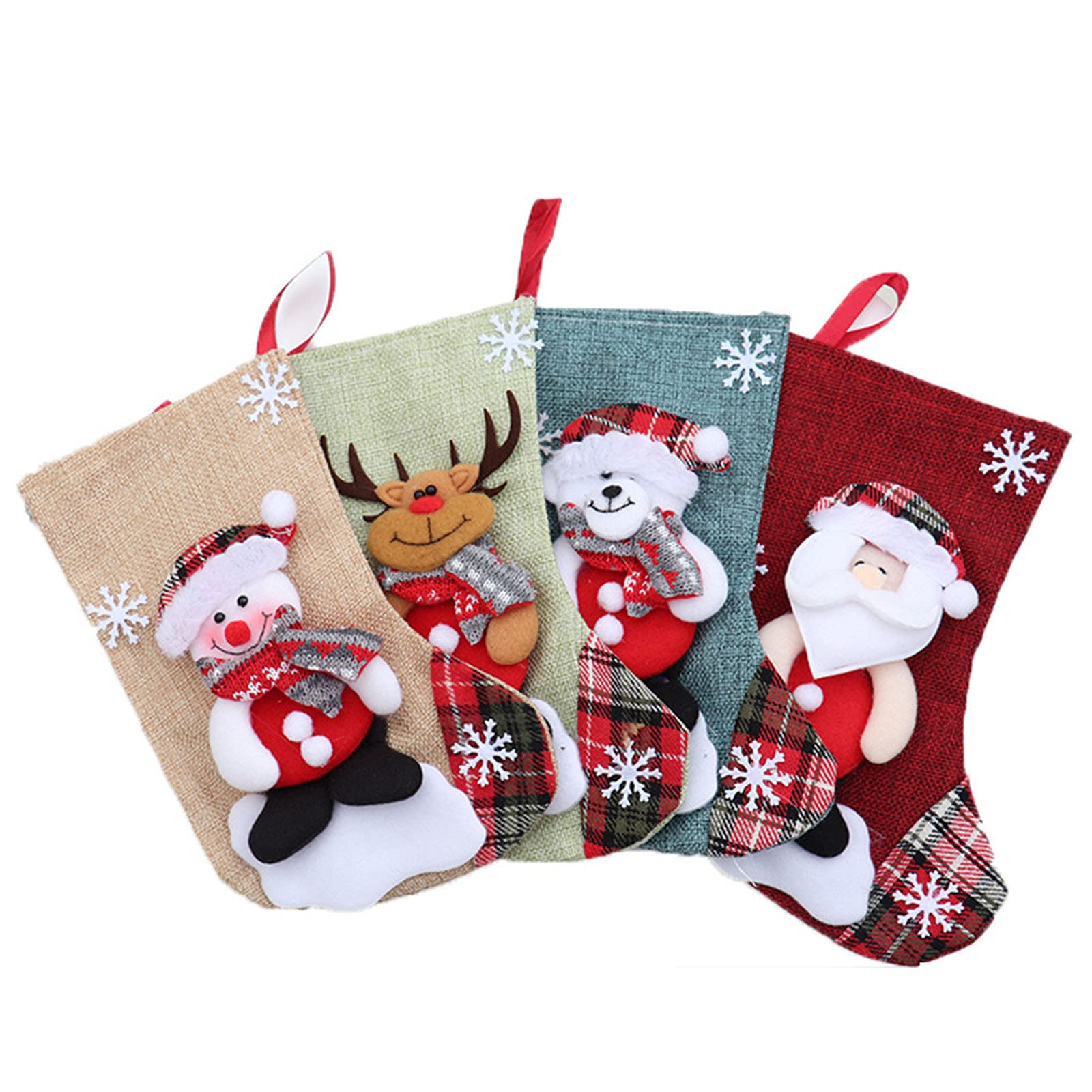 HMYCL Christmas Stockings Xmas Stockings, Kids Embroidered Christmas ...