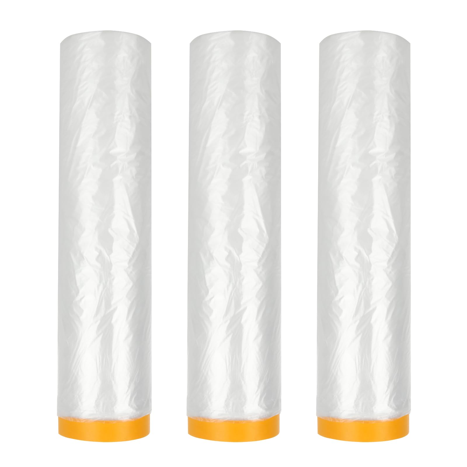 VIDETOL 3 Pcs Dust Sheets Roll, 4mx20m Waterproof Self-Adhesive Shields ...