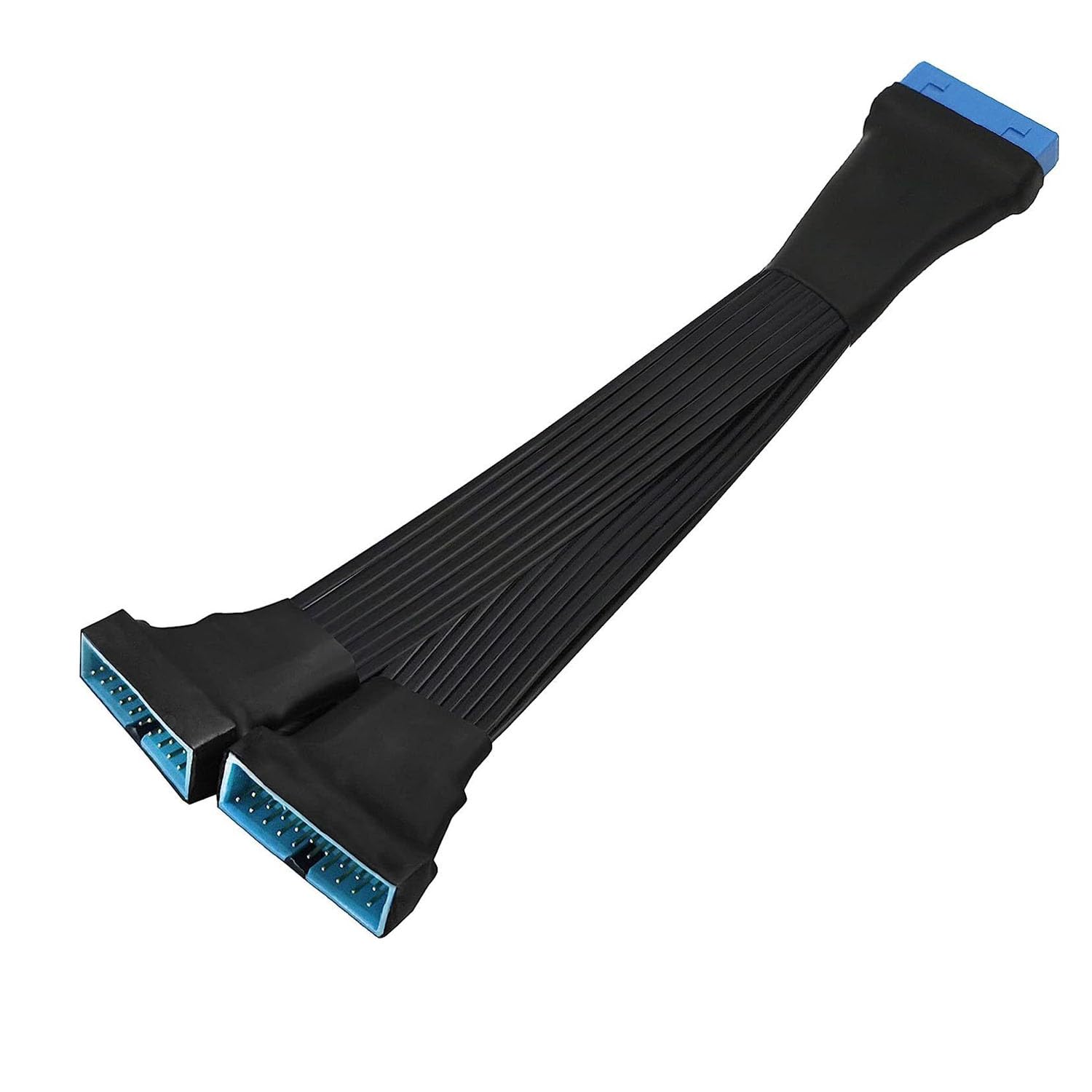 SHAOYAYAZHANG USB 3.0 Header Splitter Extension Cable 19/20 Pin 1 to 2 ...