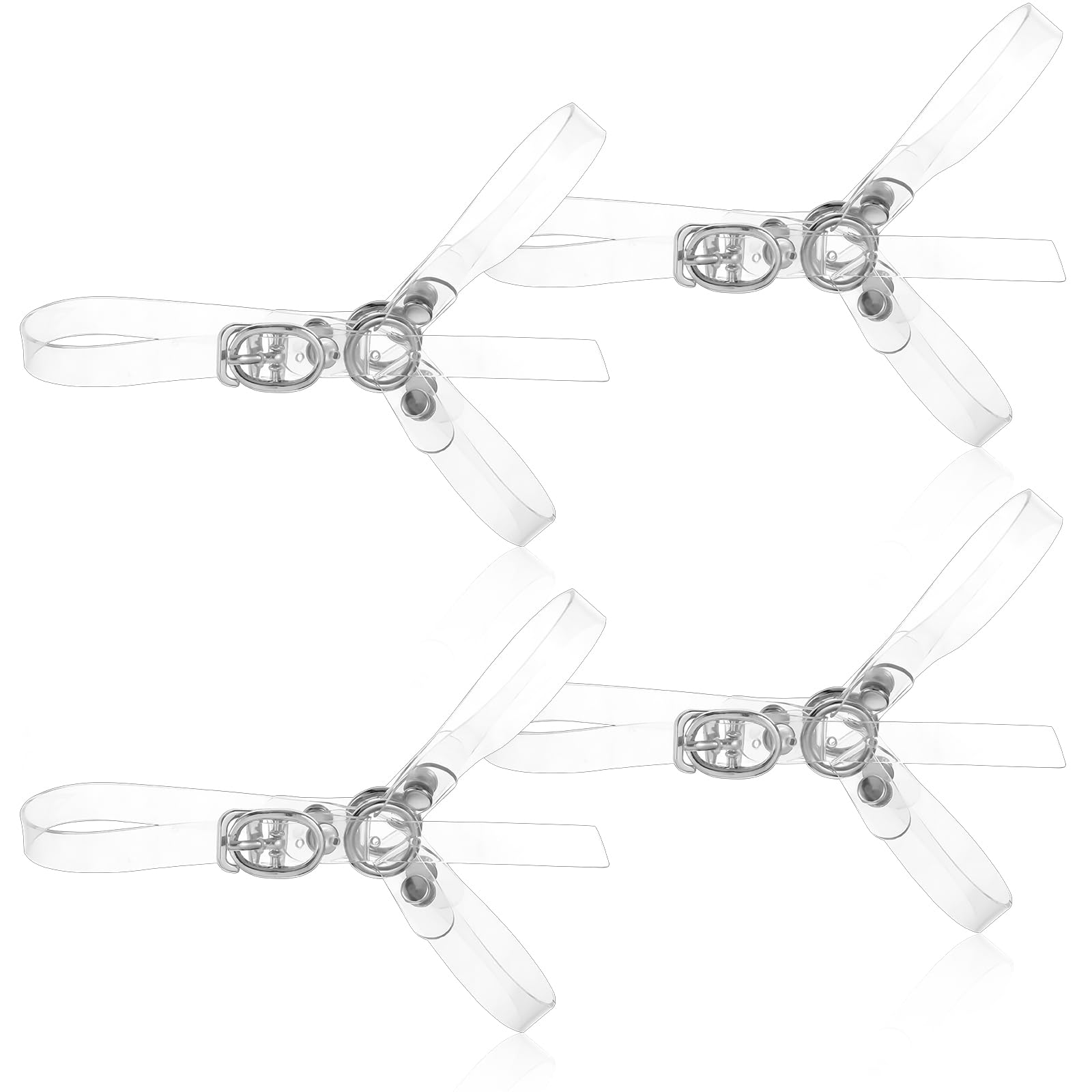 2 Pairs Shoe Straps for Heels, Transparent Invisible High Heel Shoe ...