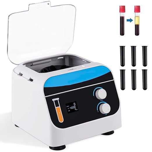 YUCHENGTECH 6X20ml Centrifuge Machine Digital Display Centrifugal Machine Electric Lab Benchtop ...