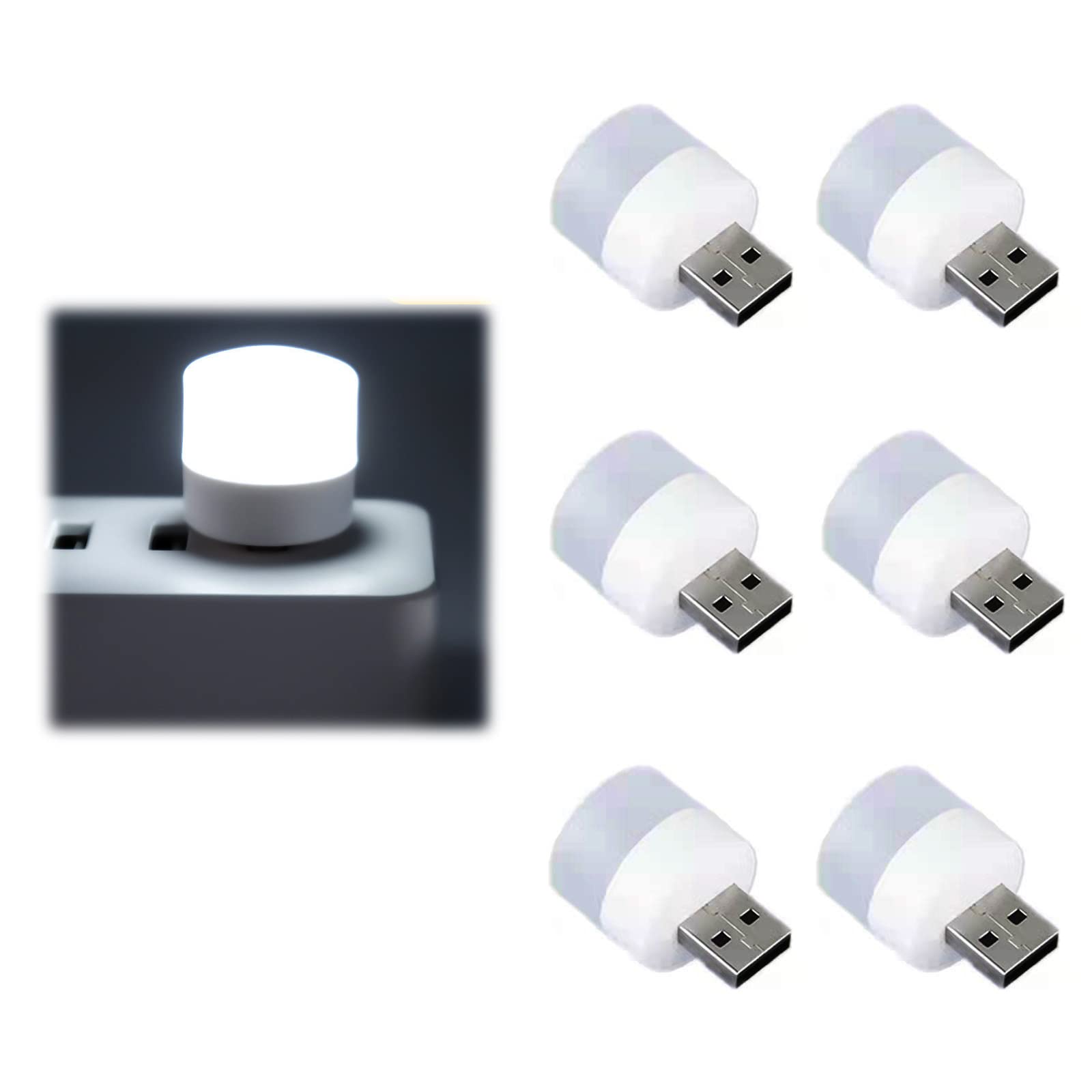 Neioaas USB Night Light,LED Mini Light Bulb,Energy-Saving Light,Plug in ...