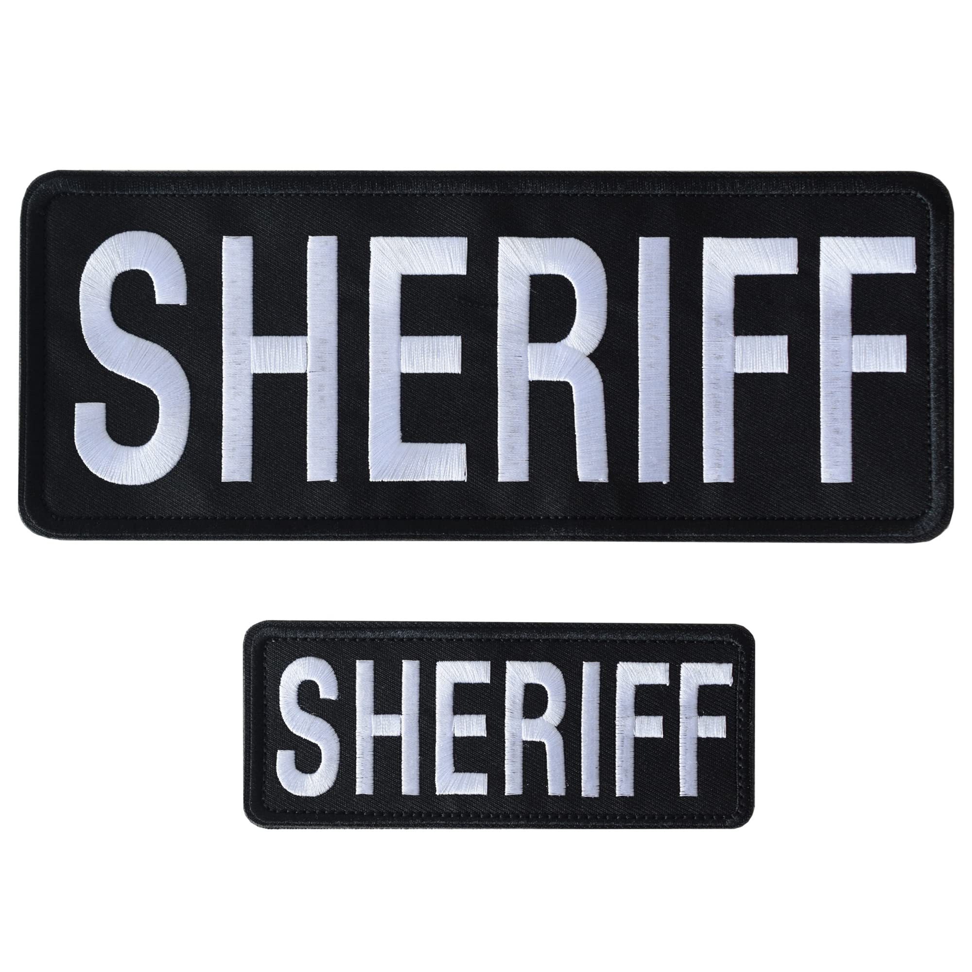 Sheriff Embroidered Patches Hook and Loop, Durable Fabric Police Patch ...