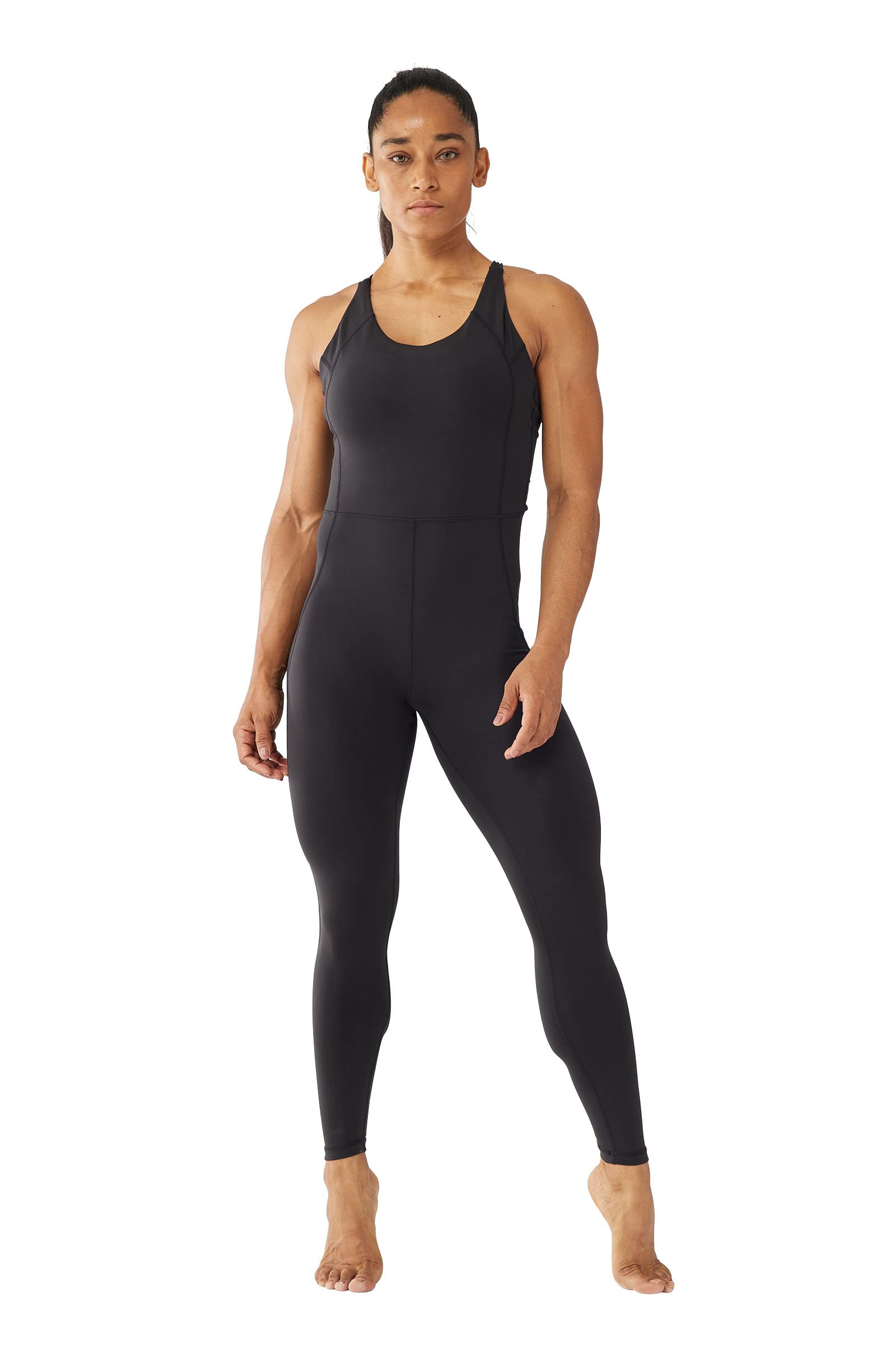 ONGASOFT Women Sexy Yoga Jumpsuit Sleeveless Bodycon One Piece ...