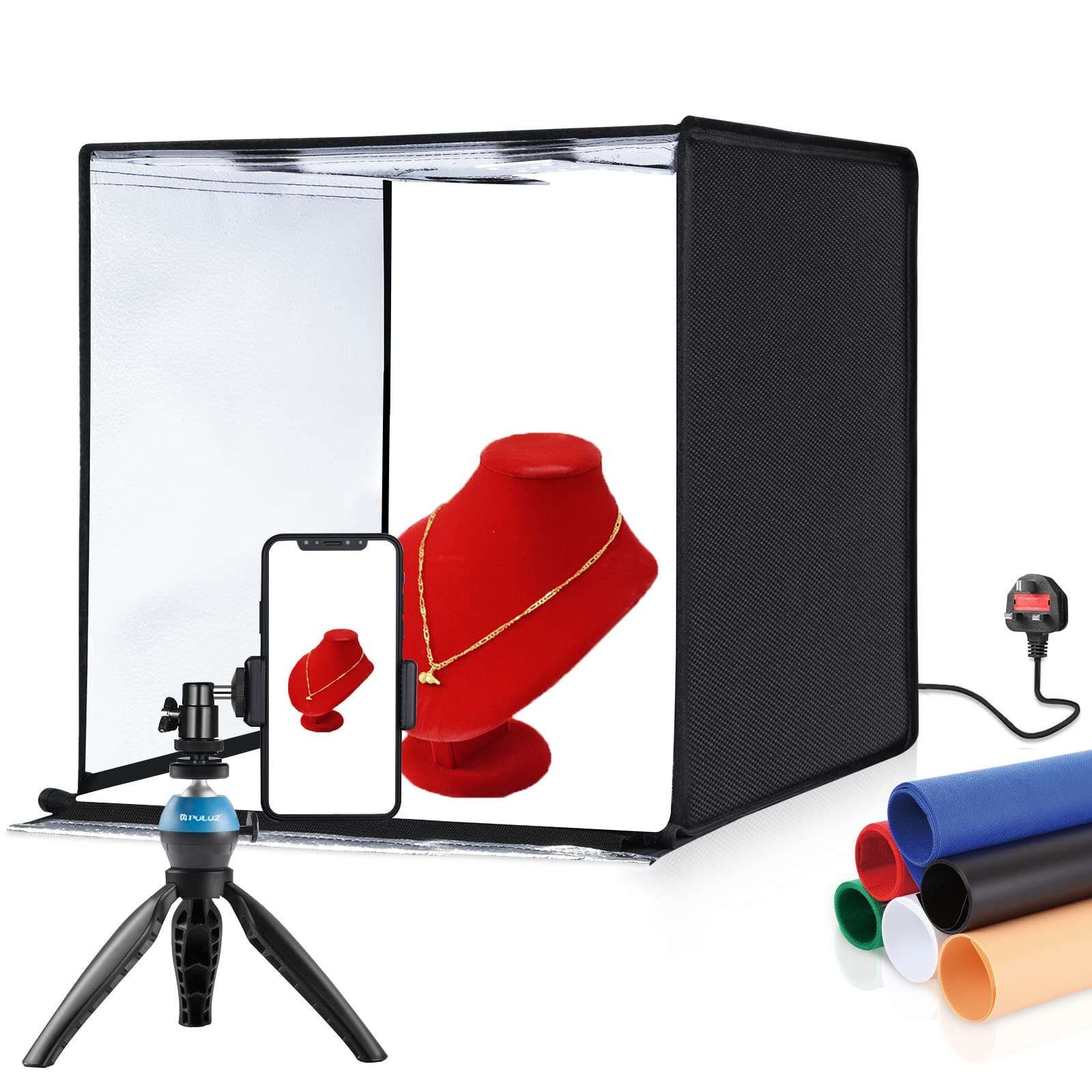 PULUZ Photo Box Portable Light Tent 60cm/24 inch Photo Studio Light Box ...