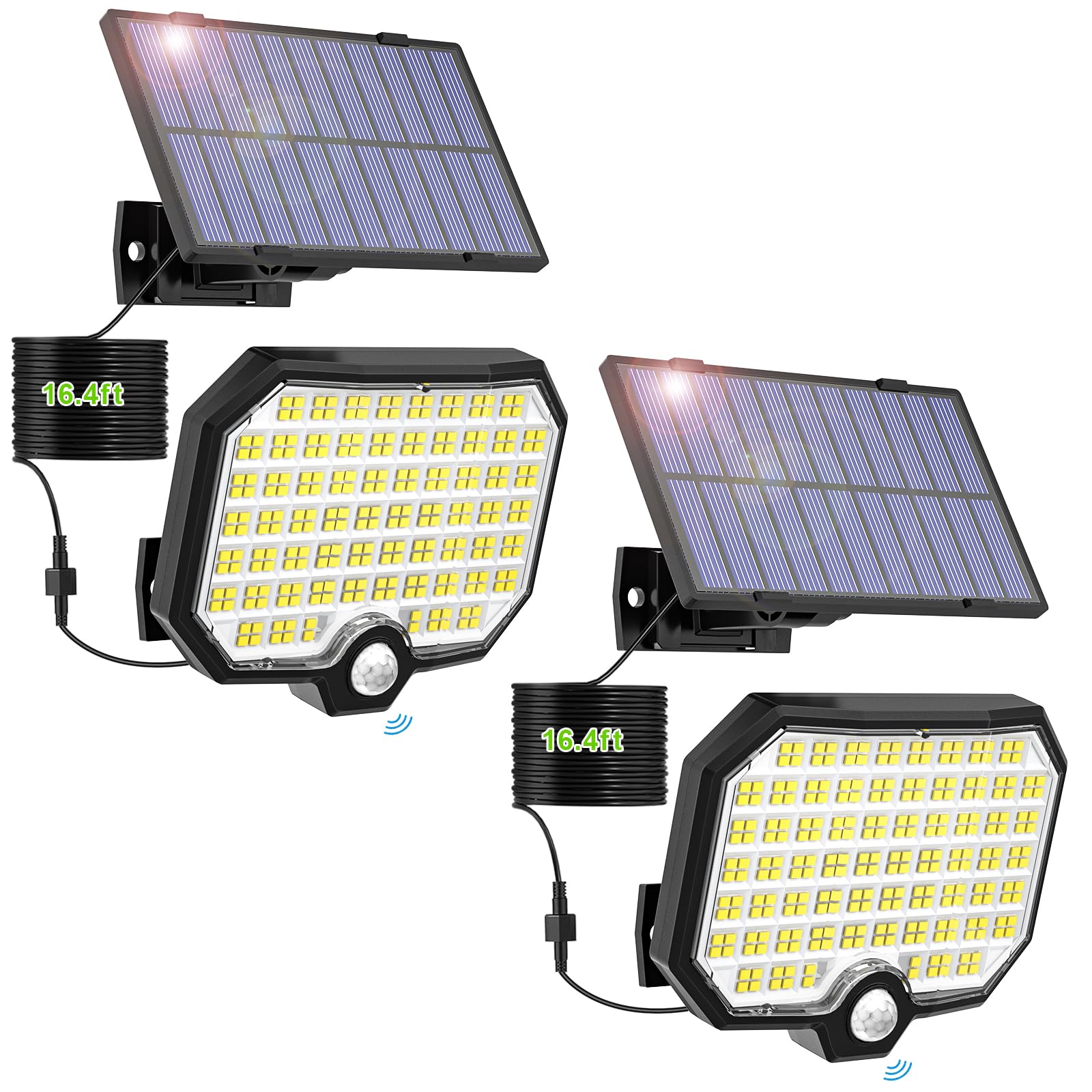 Solar Lights Outdoor, 252 LED Solar Security Lights Outdoor Motion ...