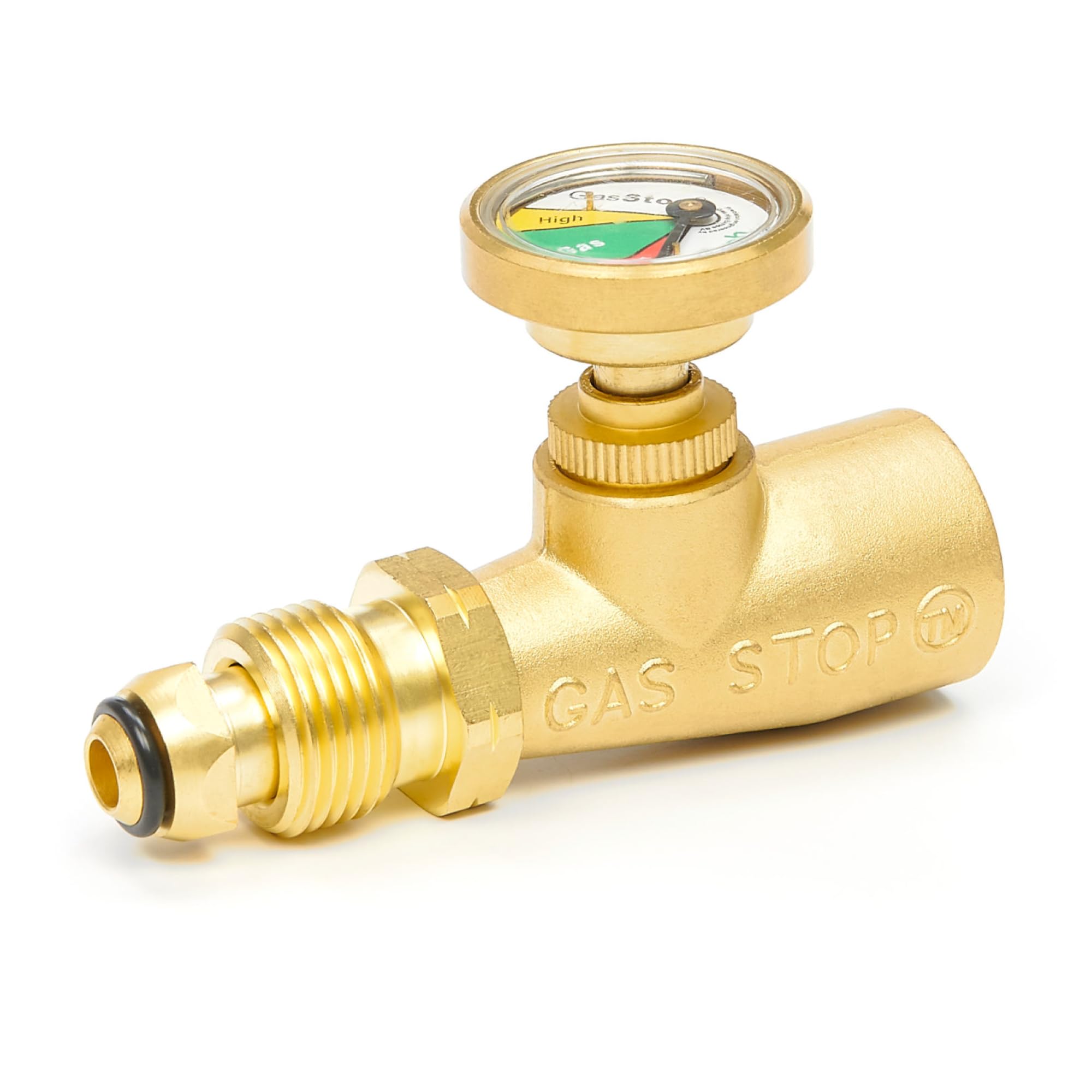 GasStop - Propane Gas Bottle Gauge with Emergency Shut-Off - Colour ...