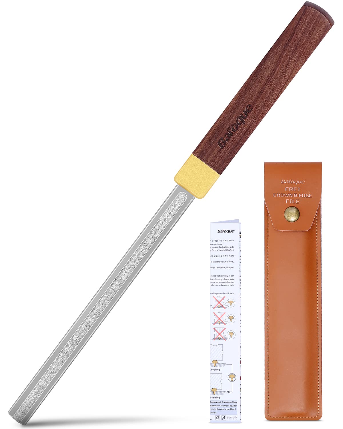 Fret Crowning Files Diamond, Fret Edge File, Fret End Rounded Tool, 4th ...