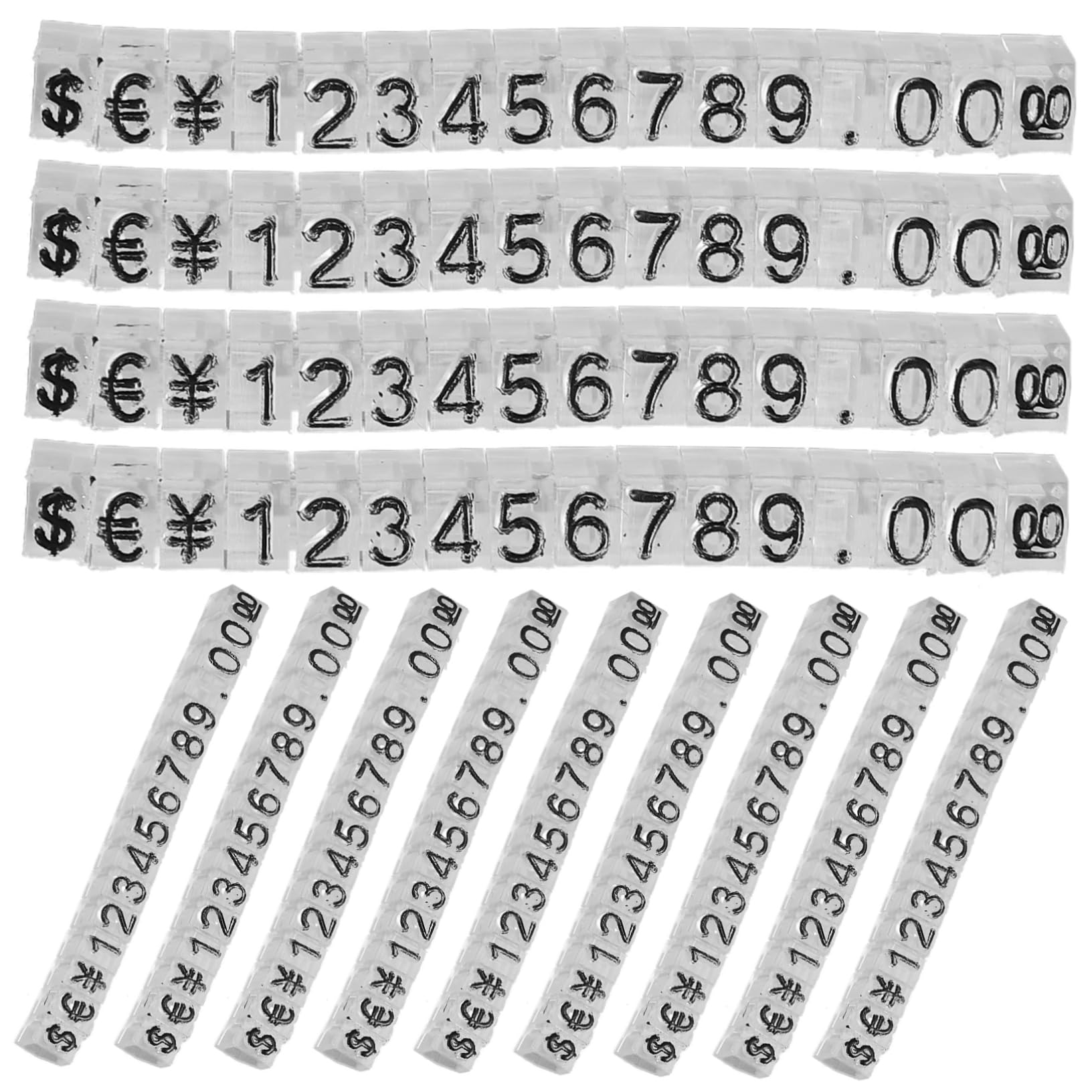 WOONEKY 20 Pcs Adjustable Tag Display Cubes for Pricing Counter Stand ...